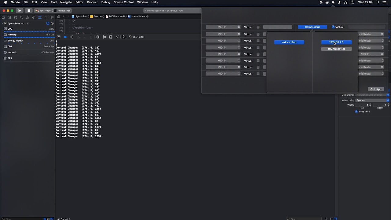 Touchbay MIDI Network Daemon - Test 1 - YouTube