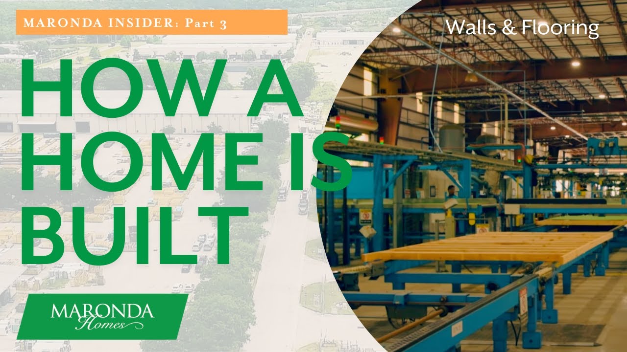Maronda Insider: Part 3, Wall & Floor Fabrication - YouTube