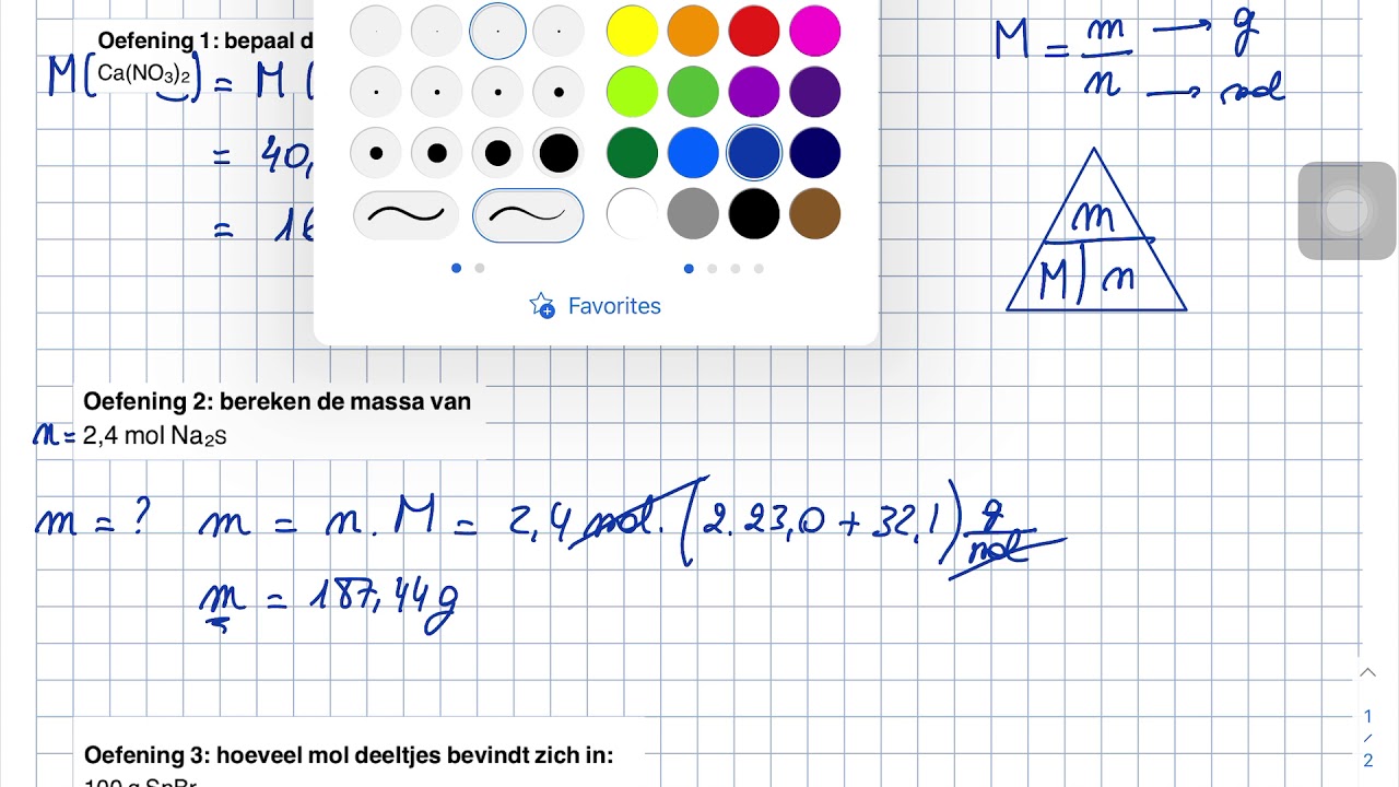 Chemisch rekenen: oefeningen op mol, massa, molaire massa (herhaling ...