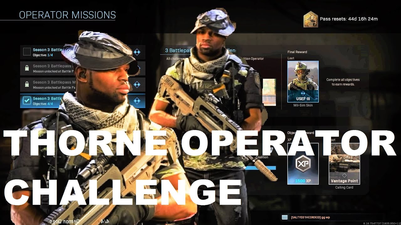 Call of Duty Modern Warfare - Thorne Operator Mission Challenge Warzone ...