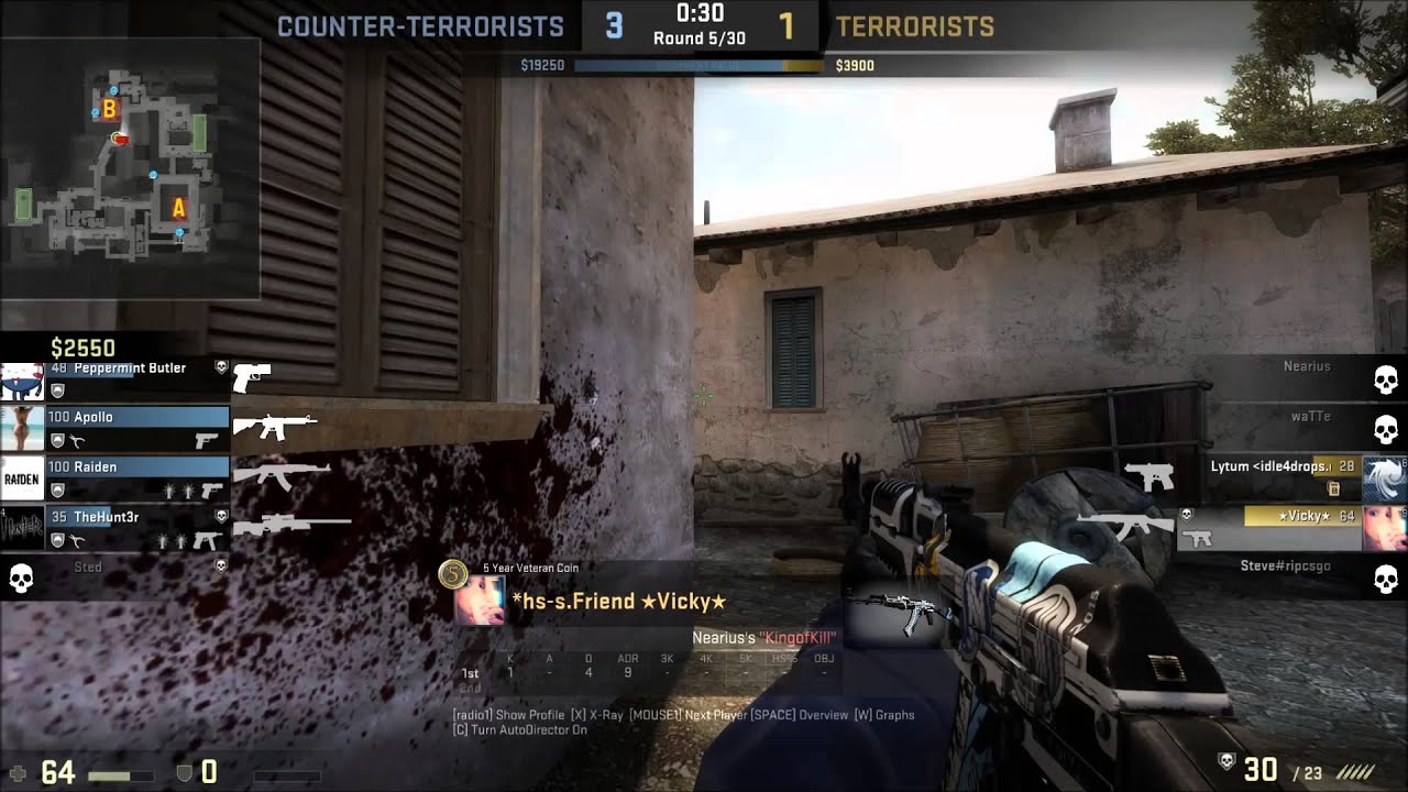 CS:GO de_inferno ACE by Vicky - Headshot Syndicate - *hs-s.com - YouTube