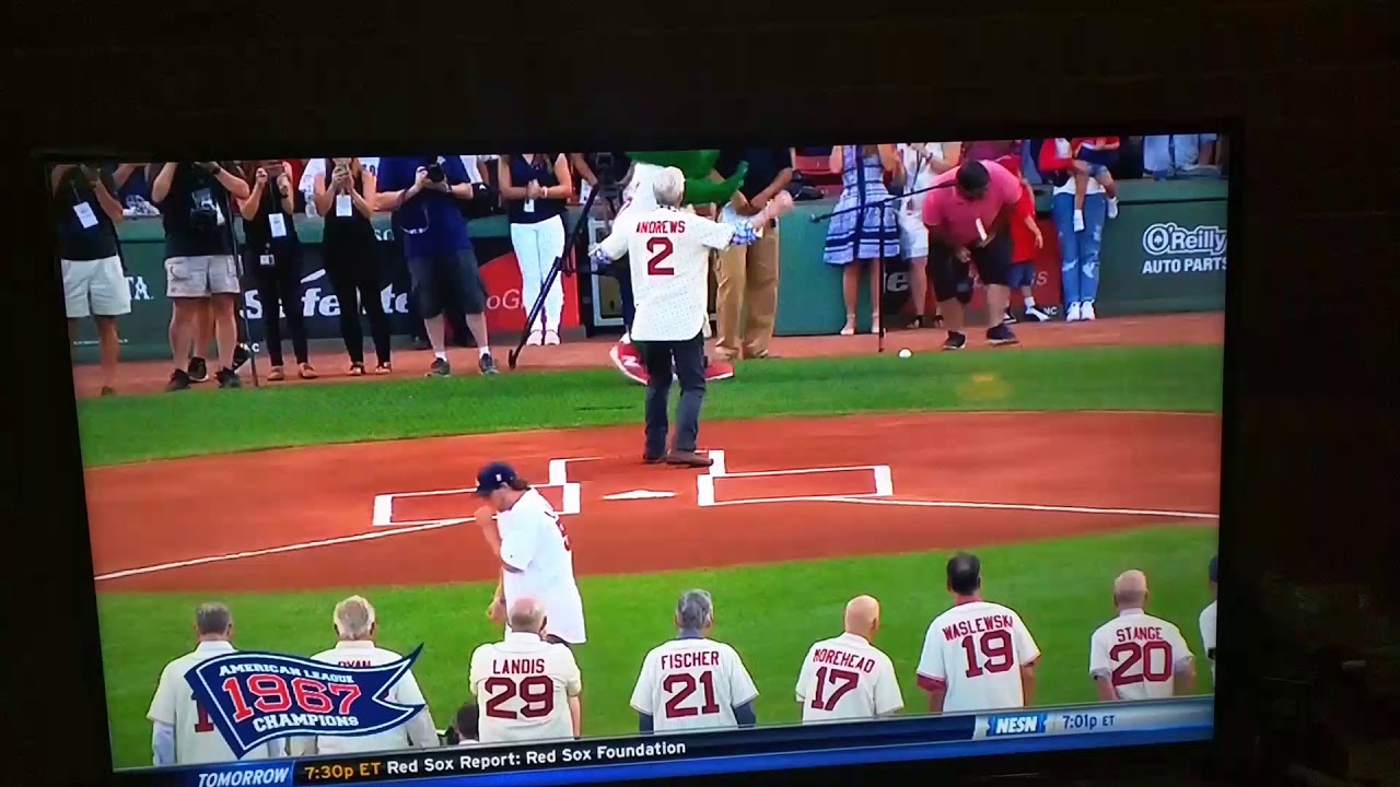 Ceremonial first pitch - YouTube