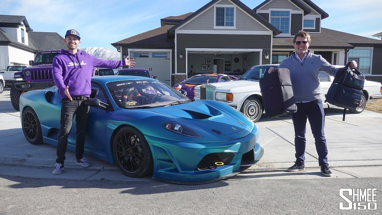 Airport Uber in TheStradman's FERRARI CHALLENGE Racecar! - YouTube