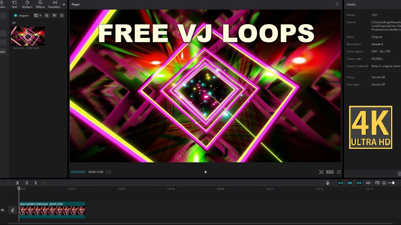 Experience Electronic Soundscapes | 4K DJ Loop Video 🎧 Visual Delight ...