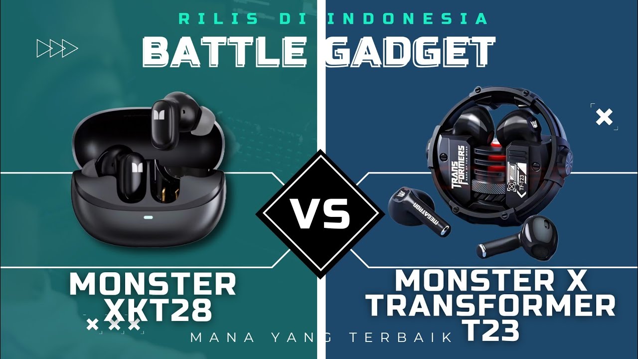 TWS MONSTER TERBARU!! TWS MONSTER XKT28 VS TWS MONSTER X TRANSFORMER ...