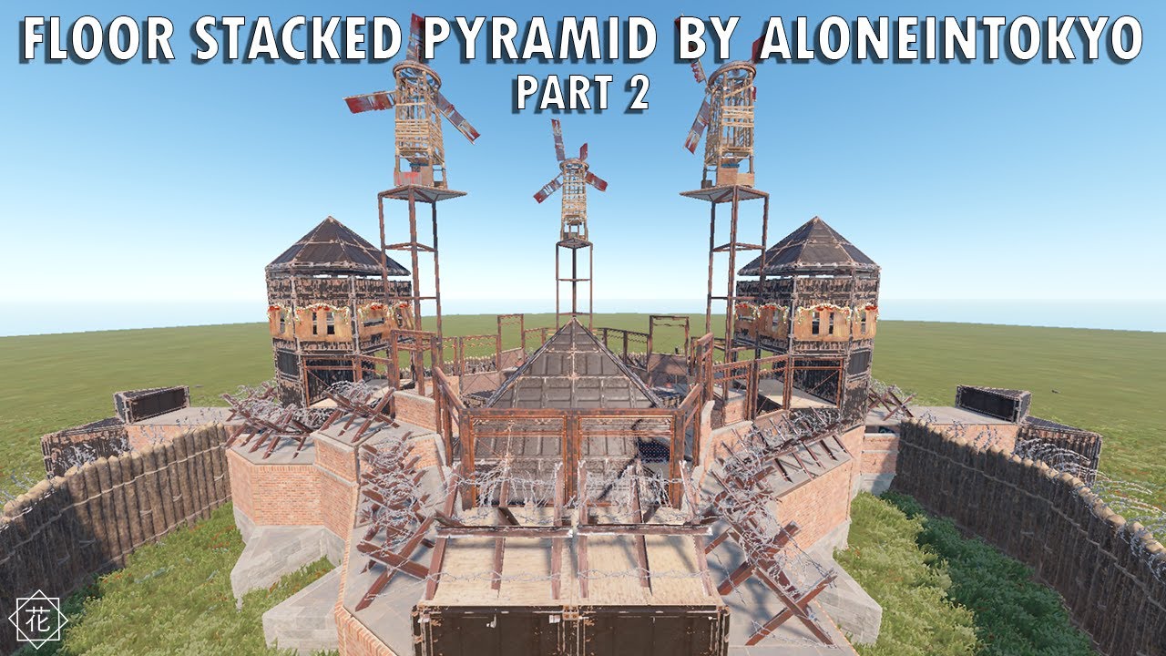 ALONEINTOKYO | FLOOR STACKED PYRAMID NEW RUST BASE DESING PART 2 - YouTube