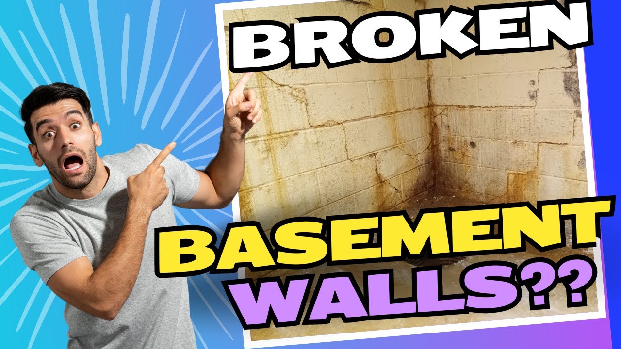 Basement Wall Repair? | How to Fix Your Broken Basement Walls - YouTube