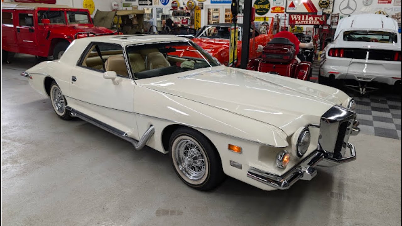 Super Rare 1977 Stutz Black Hawk VI For Sale~8,100 Original Miles~455 ...