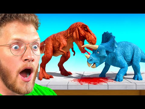 Dinosaurs 1 vs 1 in Animal Battle Revolt Simulator