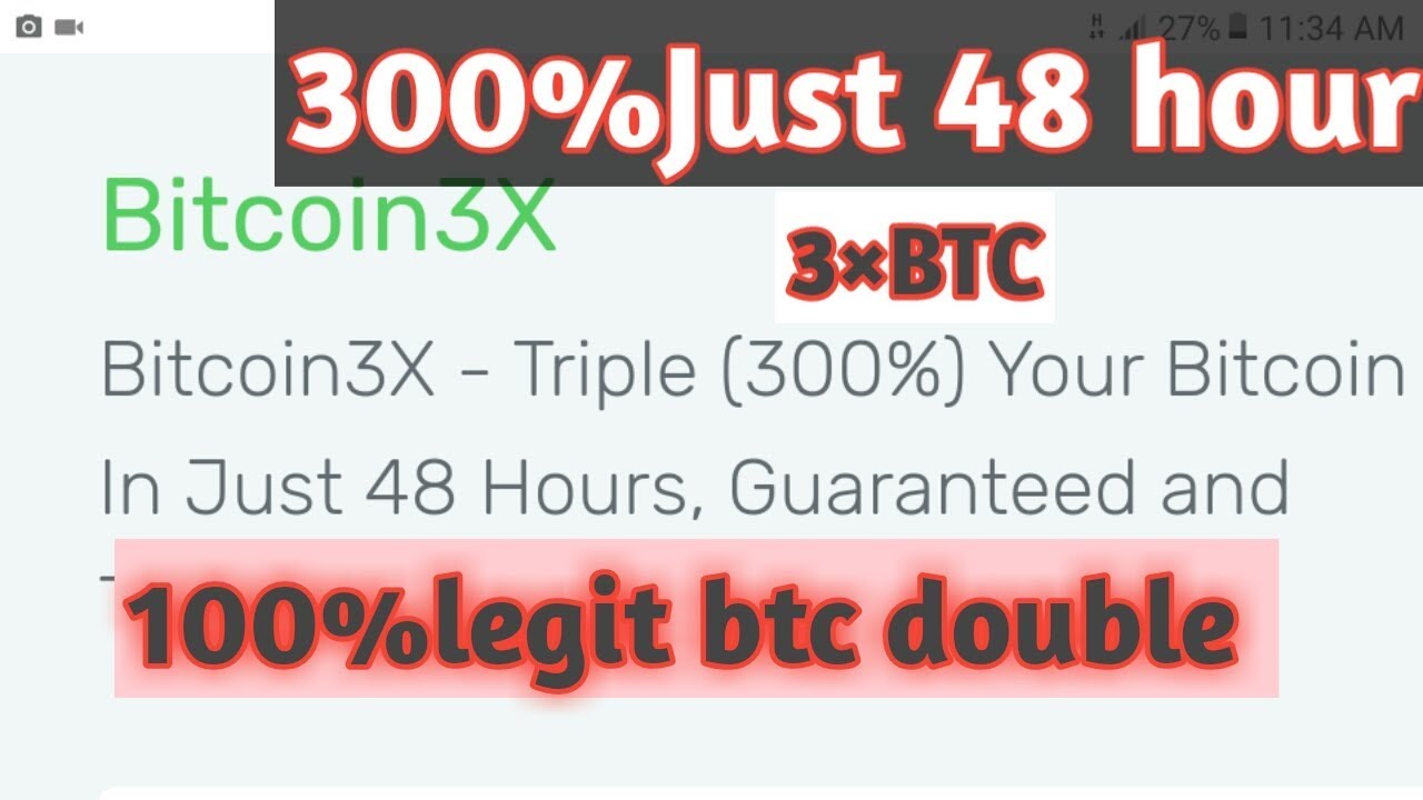 3×BTC just 48 hours | Double Bitcoin live - YouTube
