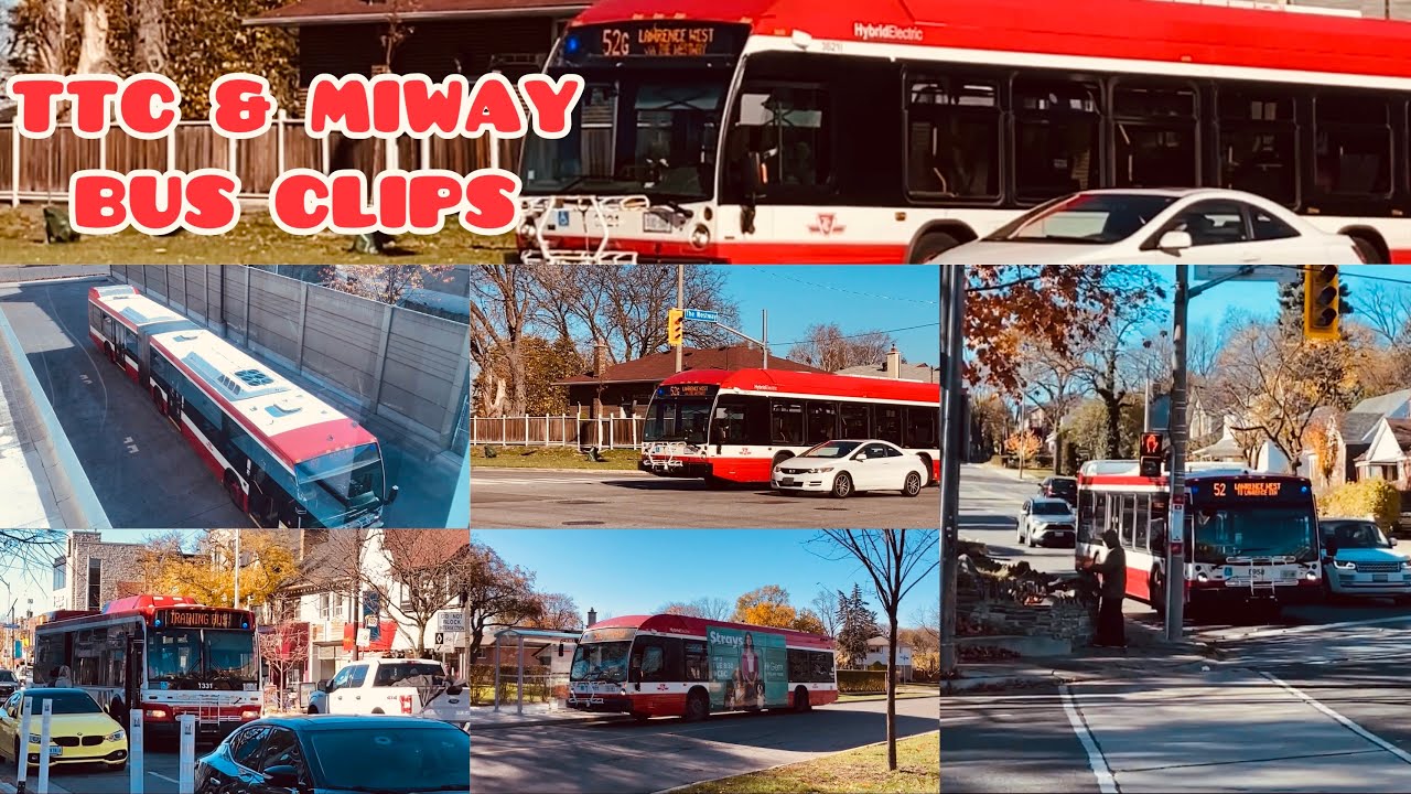 TTC & Miway transit clips 11/2022 - YouTube
