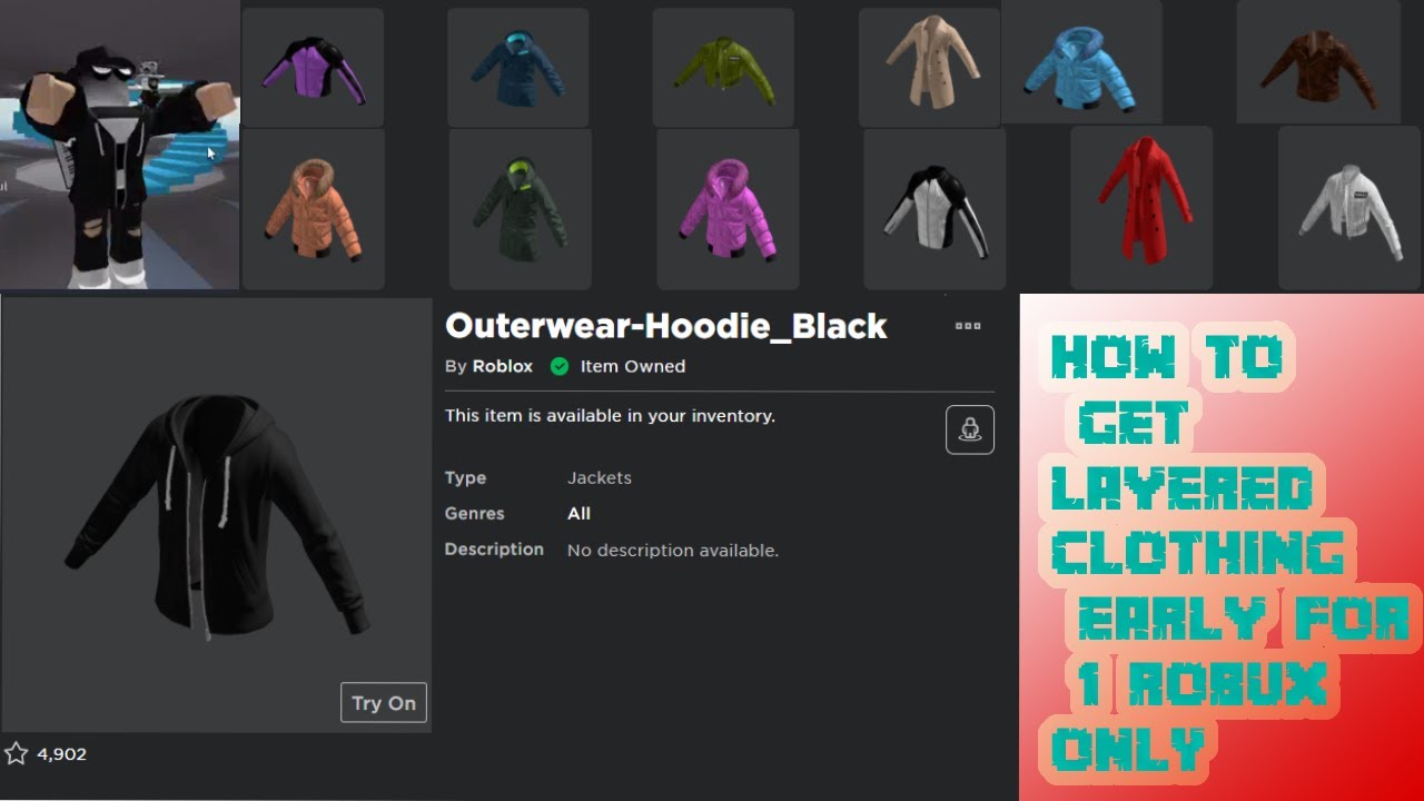 LAYERED CLOTHING IS HERE AND ONLY FOR 1 ROBUX!?!?! *HOW TO GET IT EARLY ...