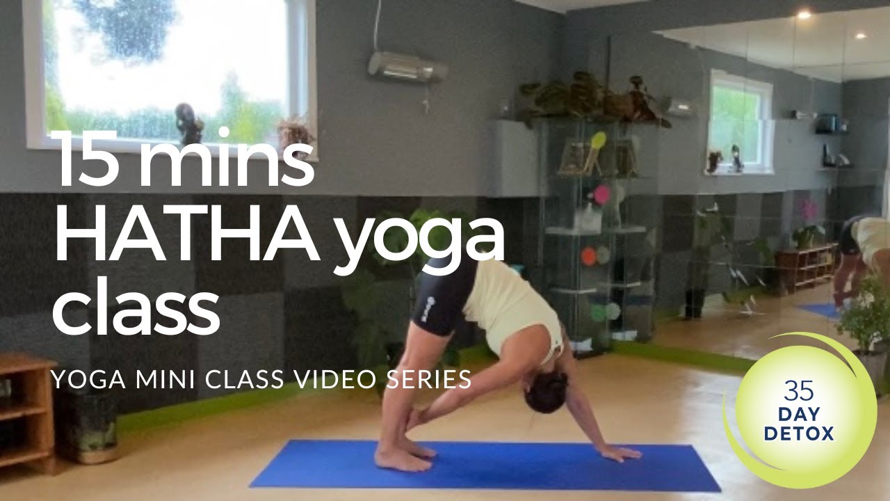 Beginner HATHA yoga sequence 15 mins - yoga to detox your mind body ...