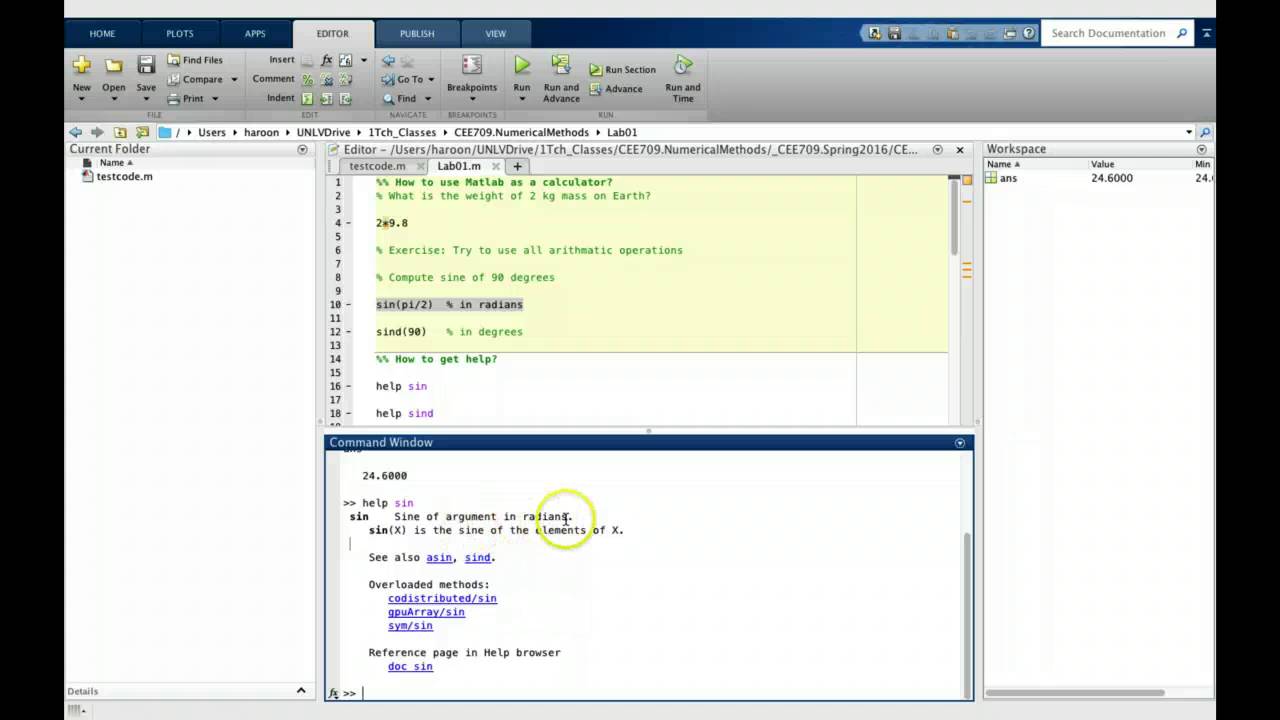 Lab01_2: Command Line - YouTube