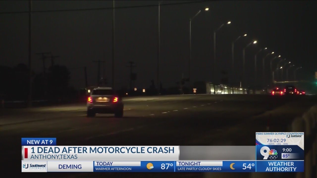 Motorcyclist killed in crash in Anthony - YouTube