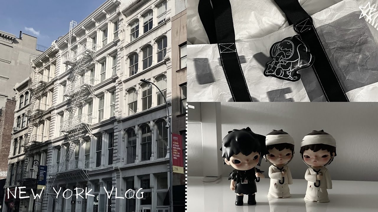day in new york/jersey ☁️ : noodles, shopping, cafe, hirono figures ...