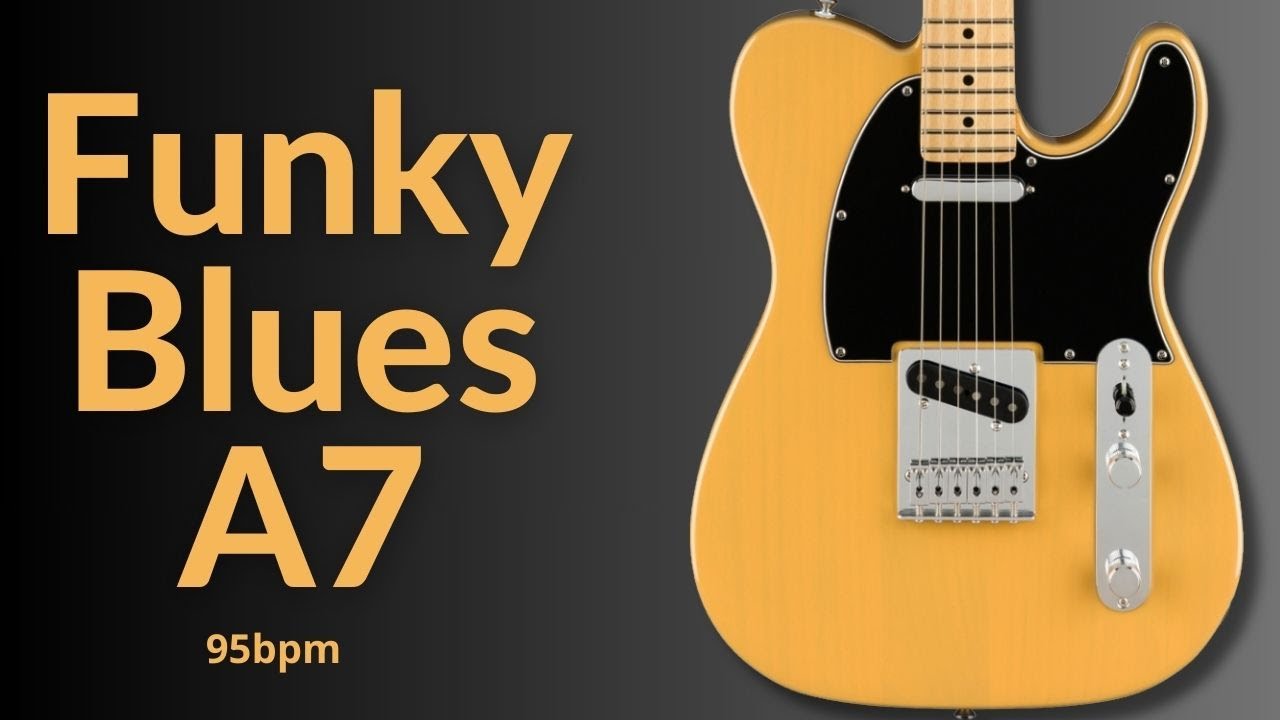 Easy Funk Blues Guitar Backing Track in A7 - YouTube