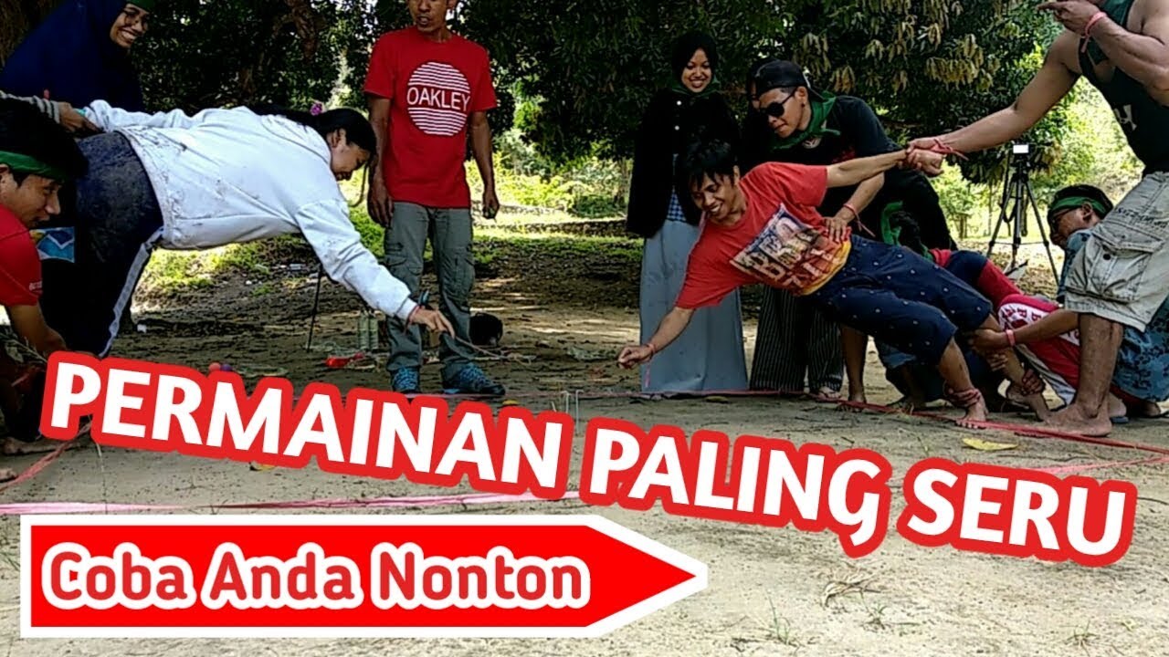 GAMES OUTBOUND TRANSFER KARET GELANG, PALING LUCU DAN SERU - YouTube