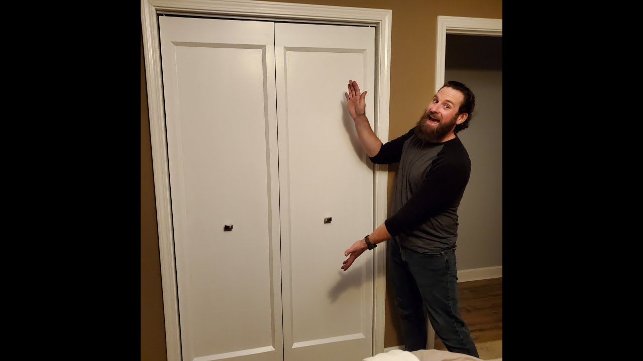 Making custom bifold closet doors - YouTube