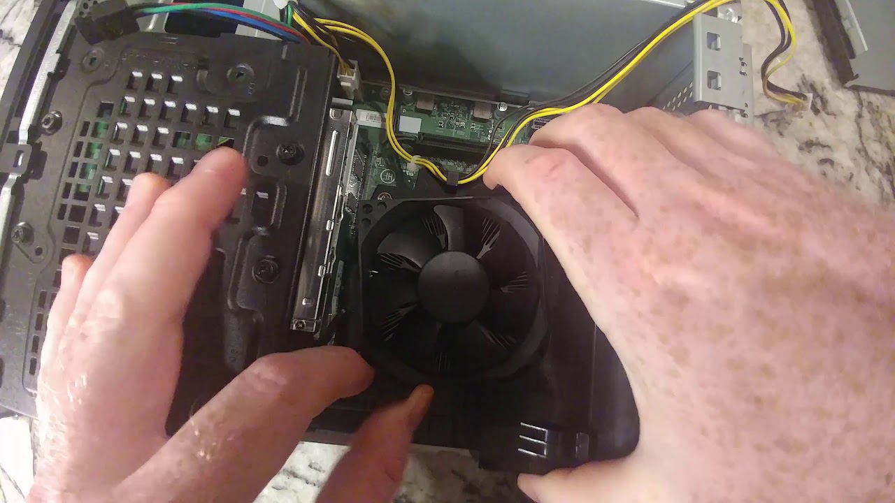 HP Slimline 290 p0043w CPU Upgrade Replace Removal, step by step ...