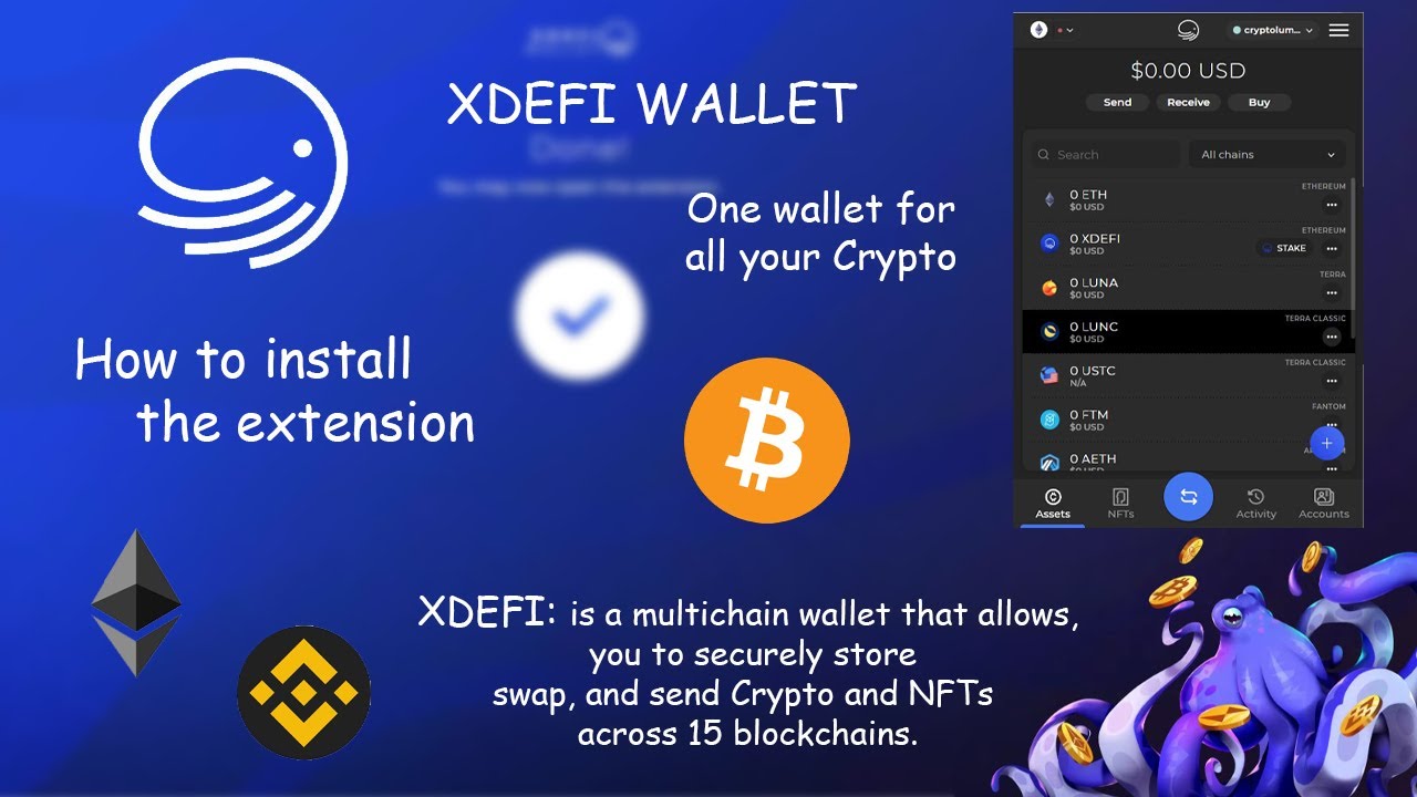 How to install the XDEFI wallet extension, Crypto web wallet tutorial ...