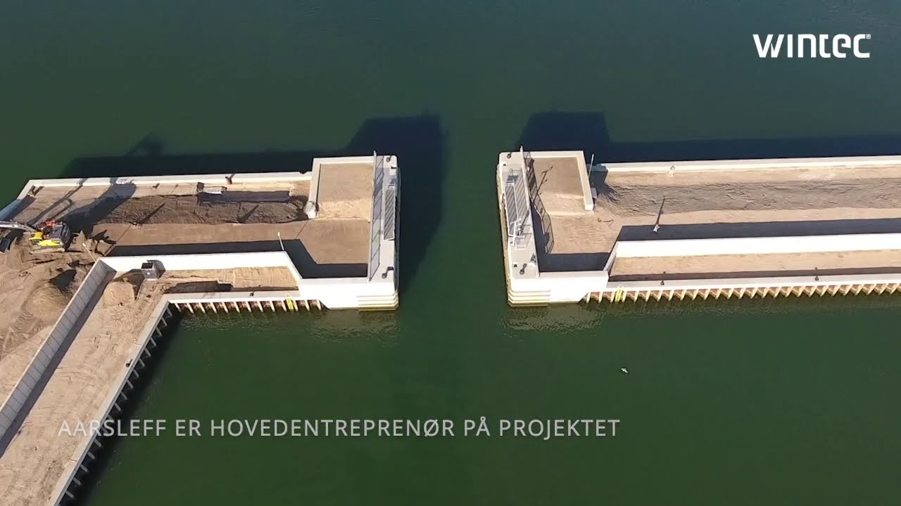 Højvandssluse ved Esbjerg Strand - YouTube