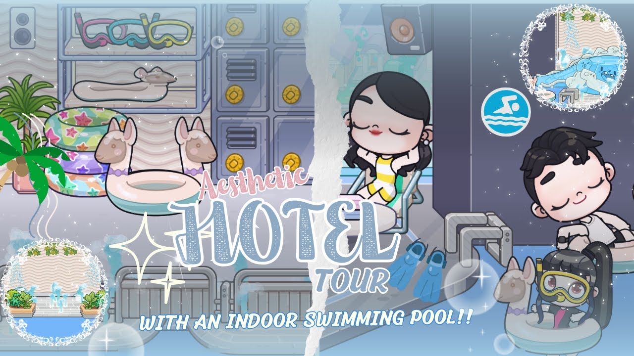 Aesthetic Hotel Tour with a Hidden Indoor Pool in Avatar World 🥵🏊🏻‍♂️ ...