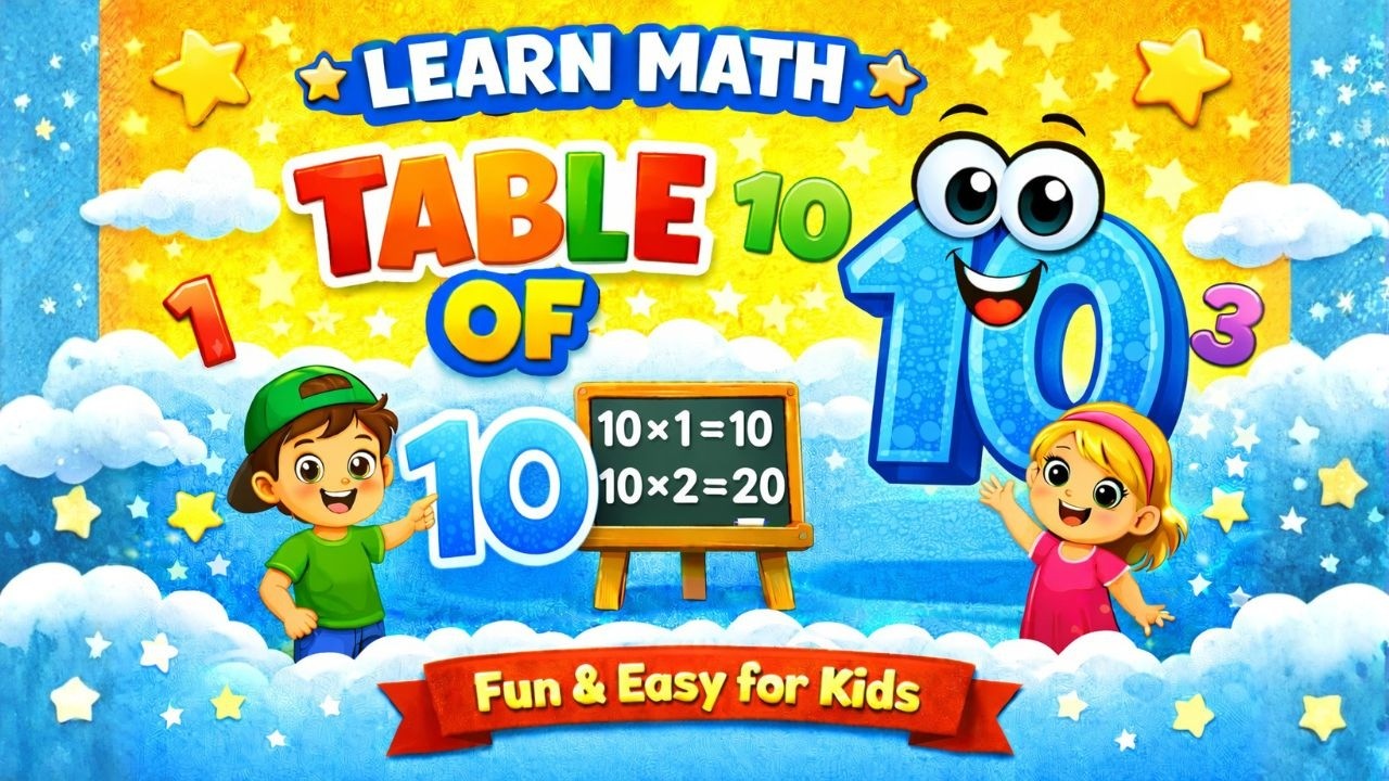 10x1=10 Multiplication | Table of Ten (10) | Tables Song Multiplication ...