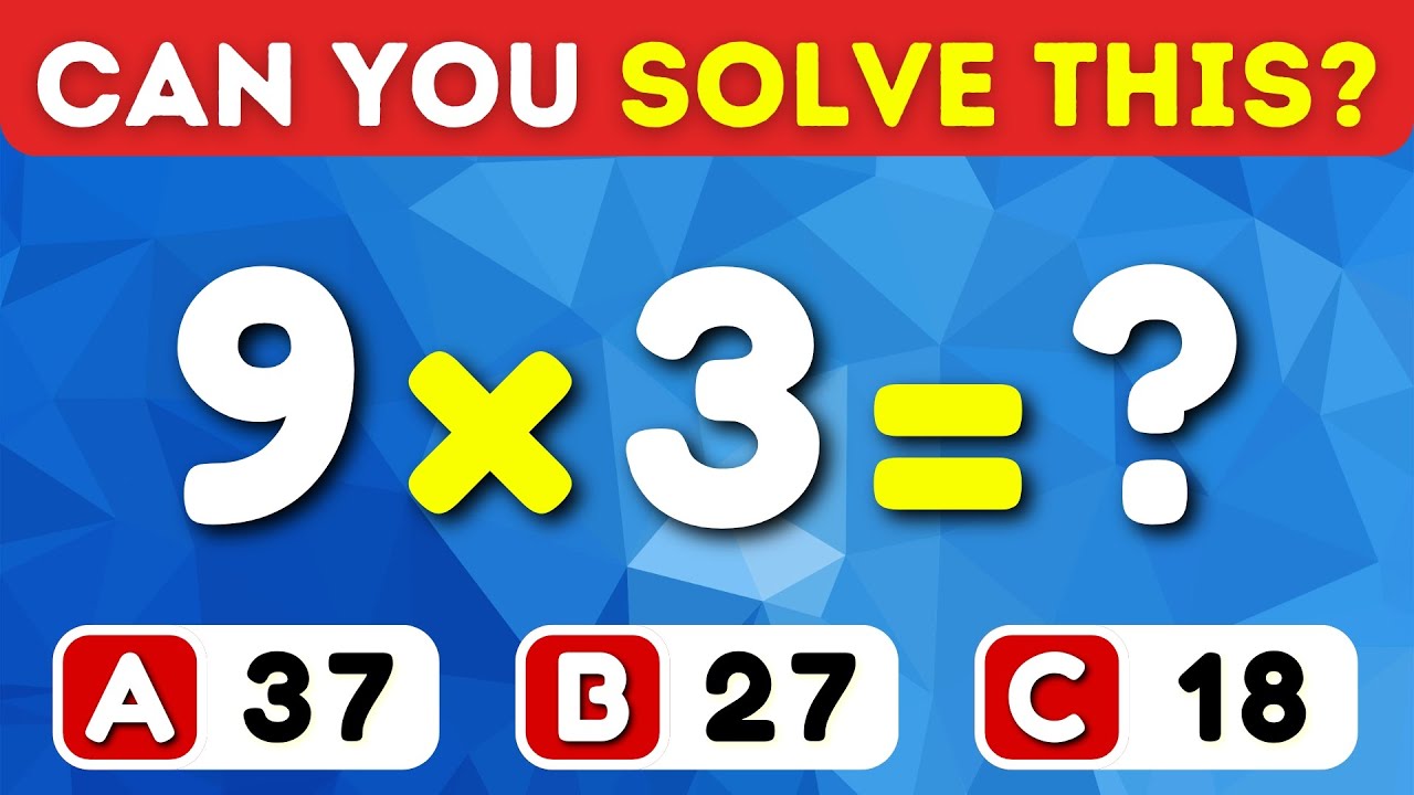 Can You Pass This Math Quiz ️ Quiz Falcon - YouTube