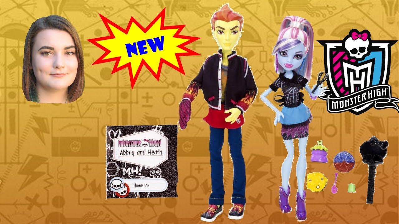 Monster High Home Ick Abbey Bominable And Heath Burns Dolls - YouTube
