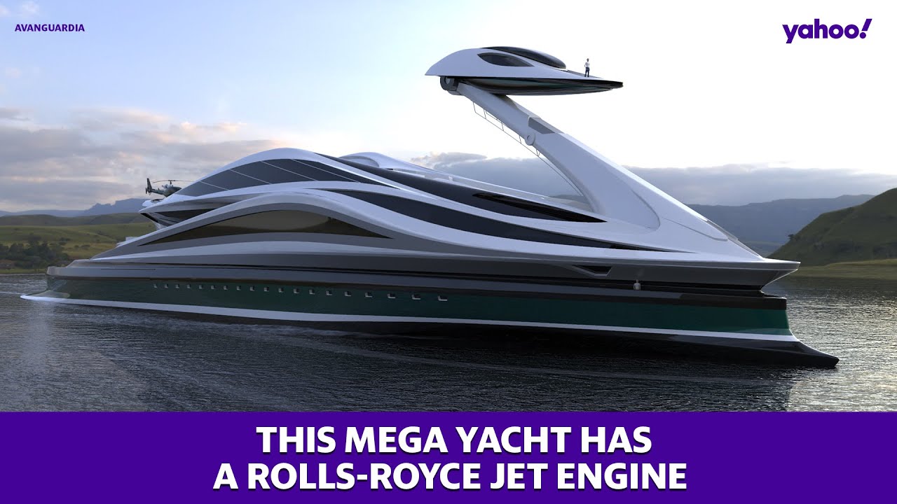 $500 million dollar luxury yacht transforms into a nautical swan with a ...