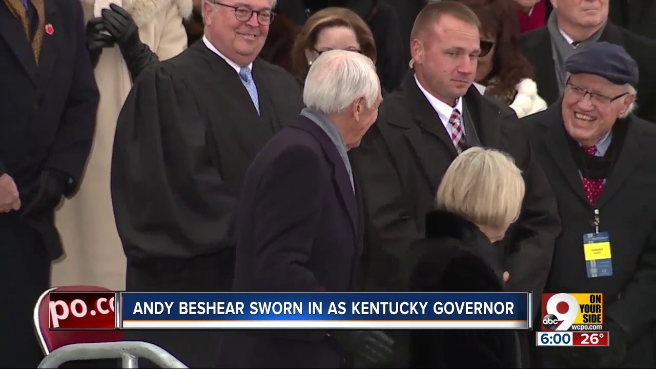 Andy Beshear sworn in as Kentucky governor - YouTube