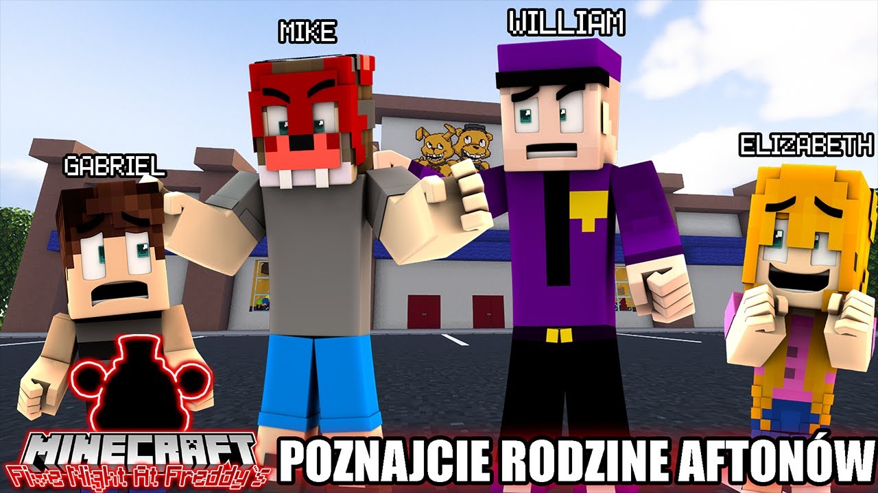 Minecraft Five Nights At Freddy's - #1 Poznajcie rodzinę Aftonów - YouTube