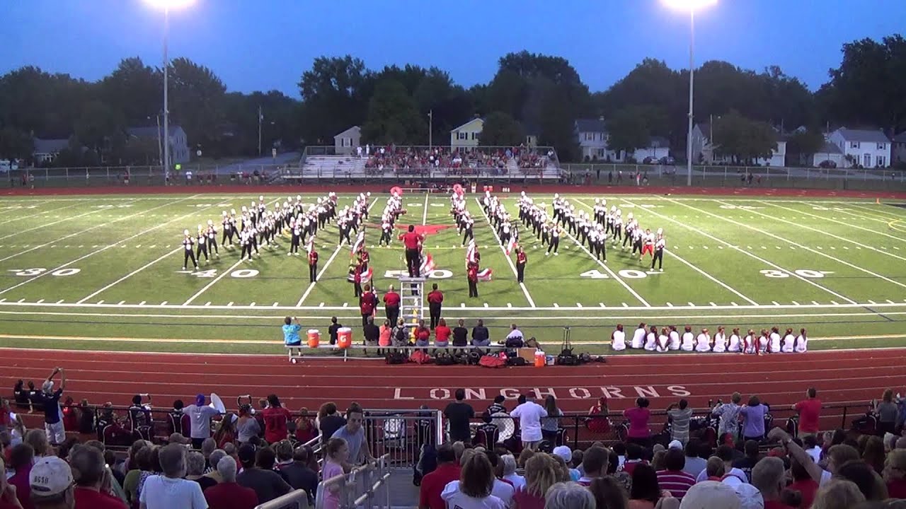 Firelands HS Mighty Falcon Marching Band Halftime Show #1 8-30-13 - YouTube