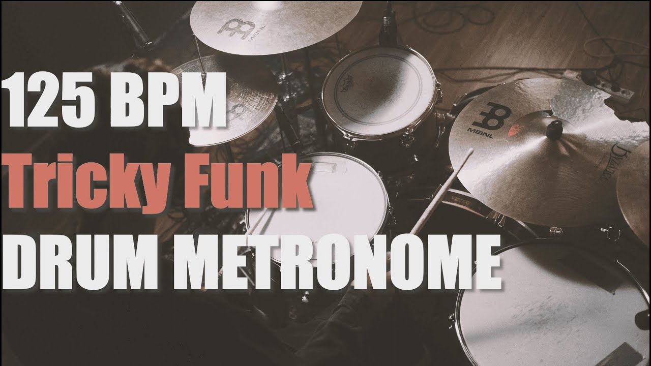 Tricky Funk - Drum Metronome Loop - 125 BPM - YouTube