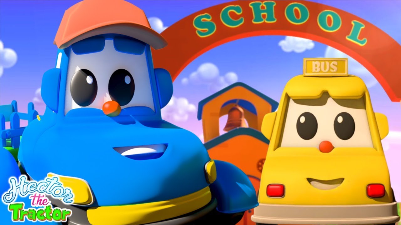 All Aboard The School Bus + More Vehicle Video for Kids by Hector The ...