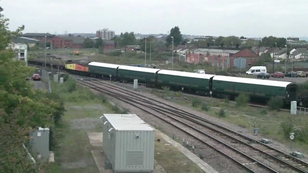 COLAS 47727 ON 4Z47 MOTORAIL VANS AT GLOUCESTER TRAMWAY 101012 - YouTube