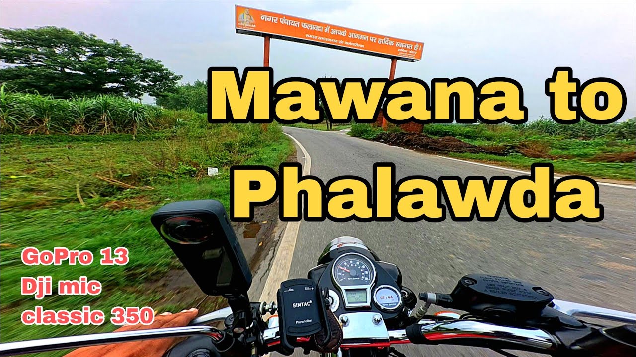 Mawana Highway to Phalawda Bike Ride Classic 350 GoPro 13 Moto Vlog ...