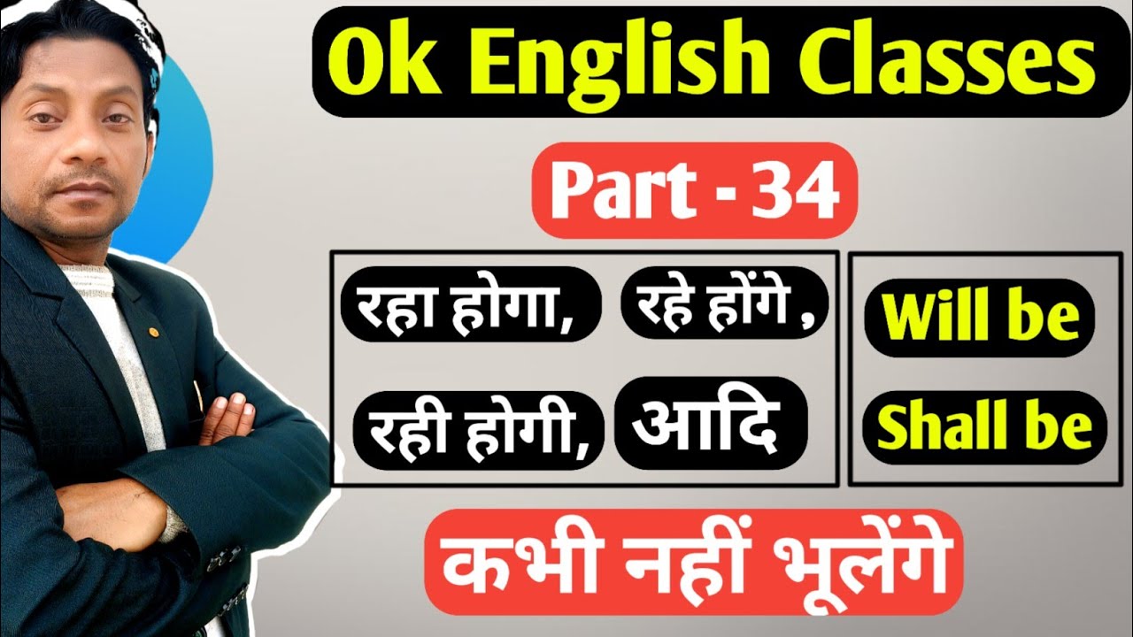 English Grammar UP Board Future Continuous Tense [ Use Of will be ...