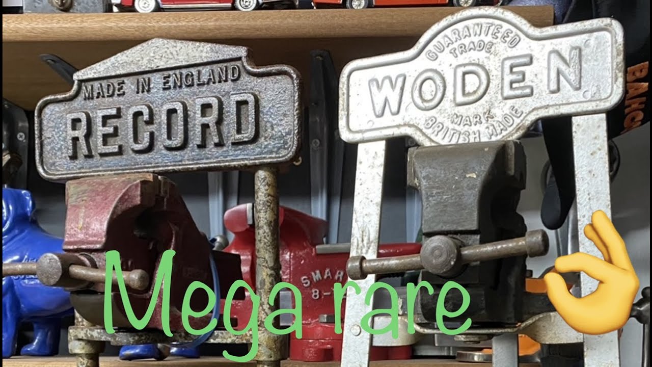 Mega rare record tool company, 1930s vintage vise sales display plus ...