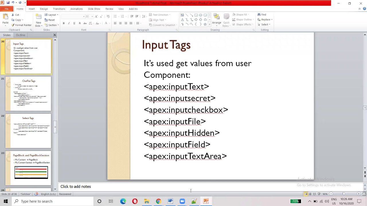 Input tags in visualforce page with example in tamil || Visualforce ...