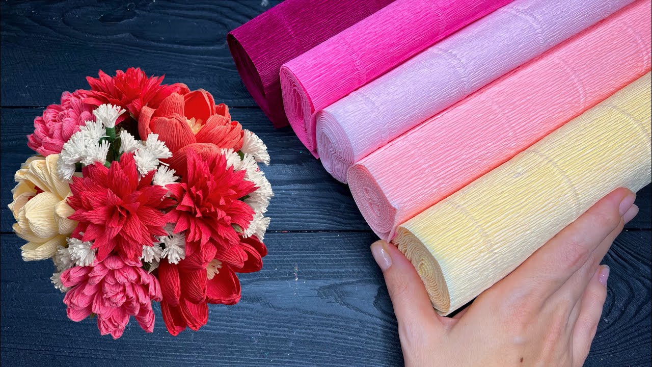 Crepe Paper Decoration Ideas How to Make Crepe Paper Flowers - YouTube