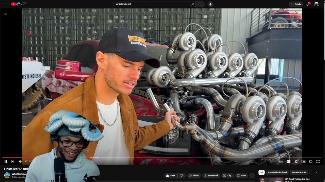 17 Turbos On 1 Truck WhistlinDiesel Reaction - YouTube