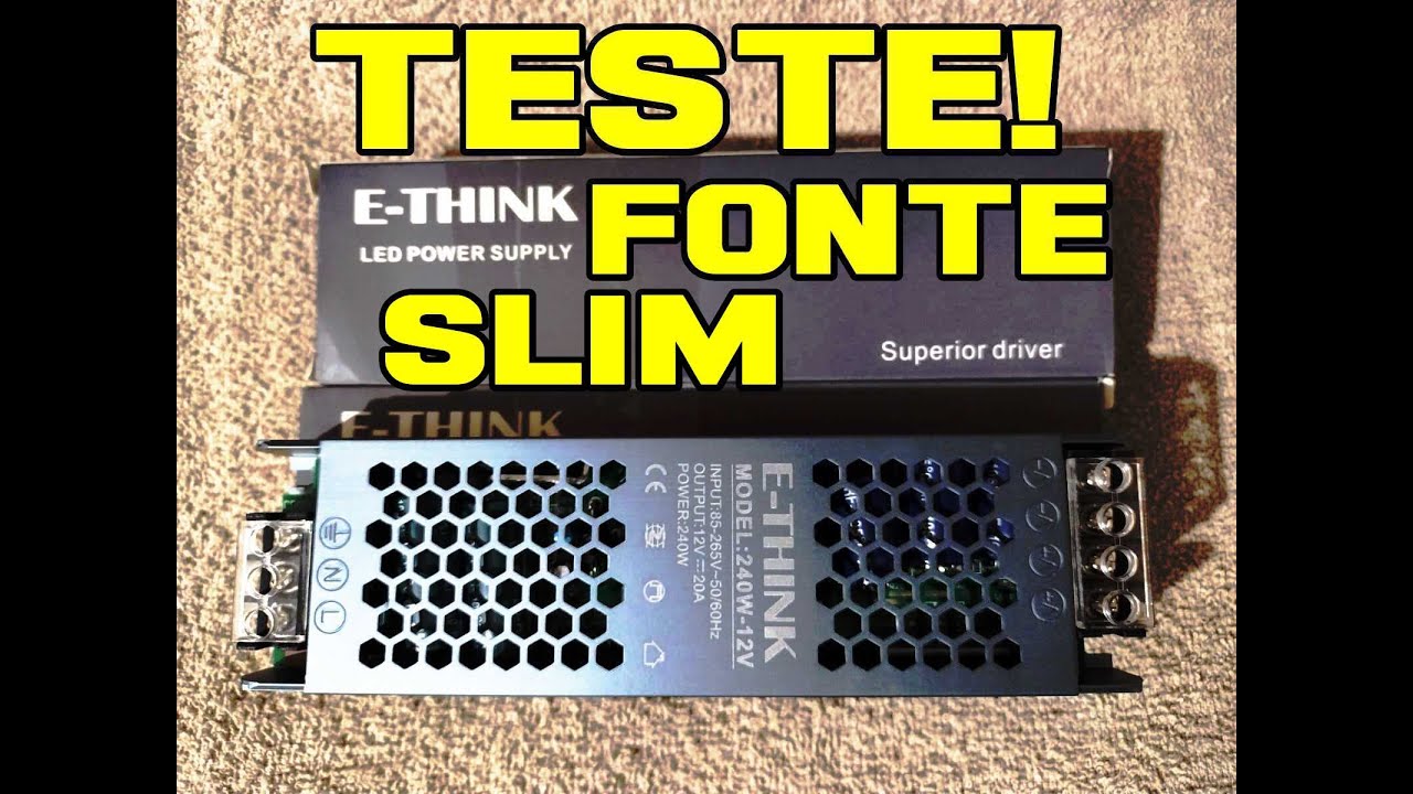 Teste da fonte slim 12 volts 20 Amperes! @BravoxOficial - YouTube