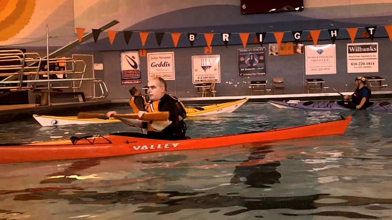 Kayak Roll Pool Play - YouTube