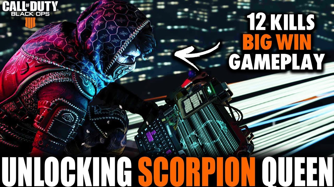 The Game I unlocked the Scorpion Queen Skin in Call of Duty Black Ops 4 ...