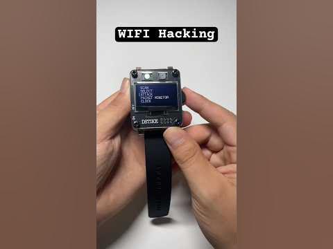 How To Hack Any WIFI with DIY Wristwatch Deauther Attack #arduino #electrician #hacker #engineer ...