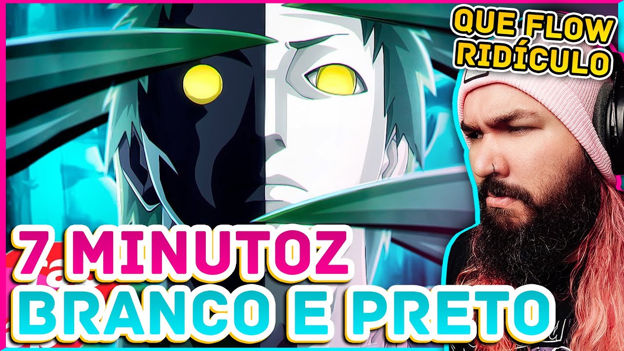 React - 7 Minutoz - Rap do Zetsu (Naruto) - BRANCO E PRETO | NERD HITS ...