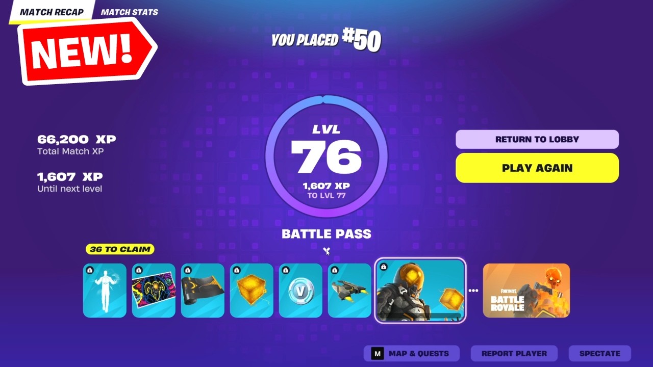 Fortnite NEW Win Screen UI Showcase - YouTube