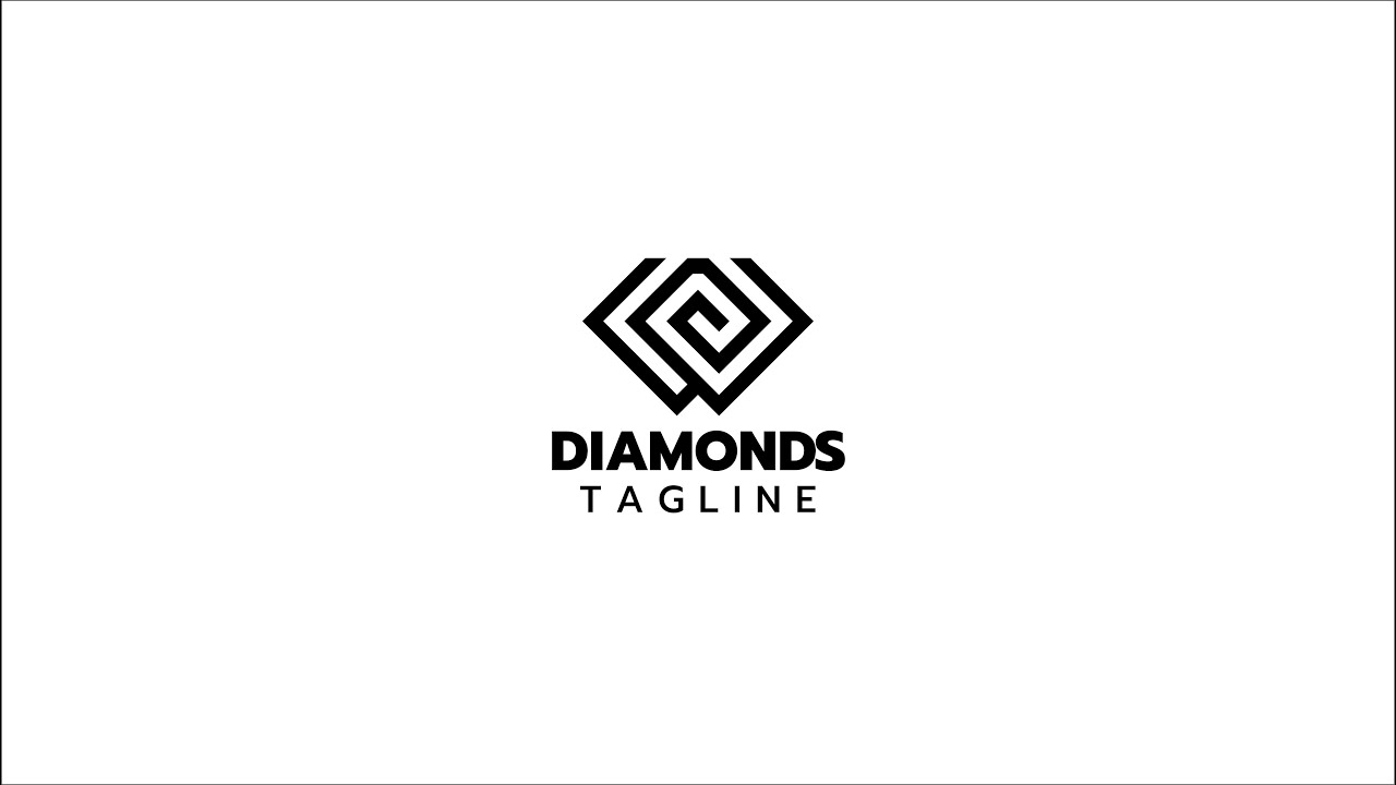 Adobe Illustrator - Tutorial Mendesain Logo : DIAMONDS - YouTube